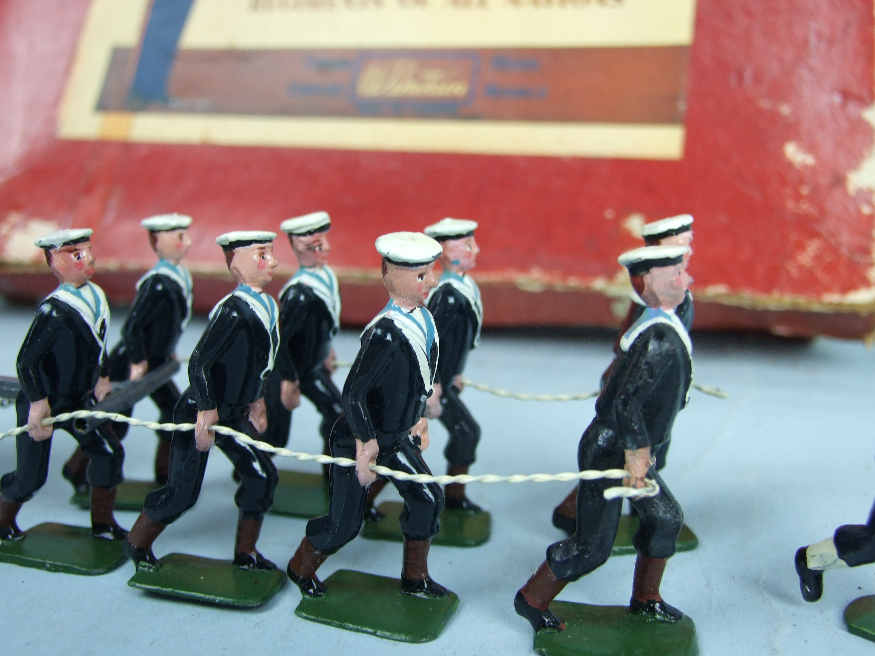 Britains: Royal Navy Landing Party, Set 79, comprising eight running ...