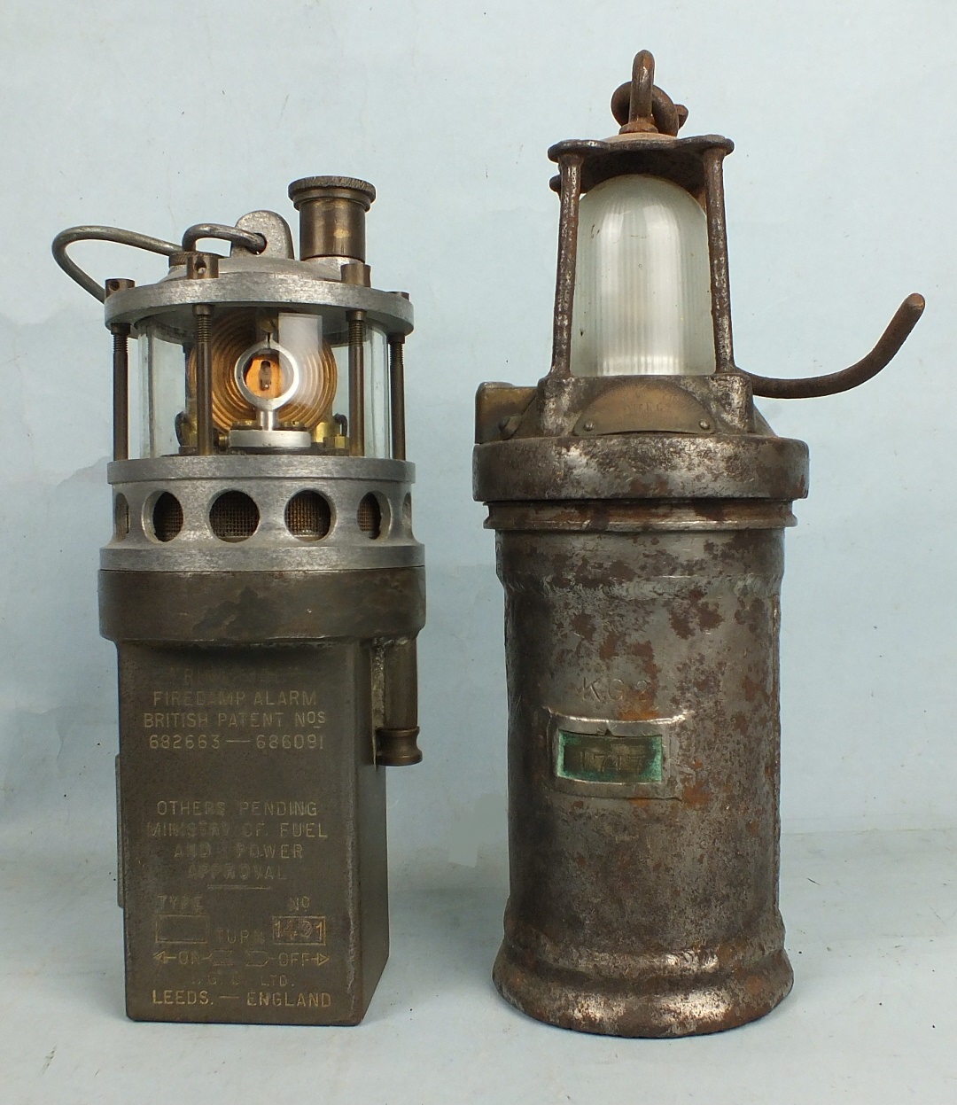A Ringrose Sewer Gas Lamp/Fire Damp Alarm and a Concordia Electric ...