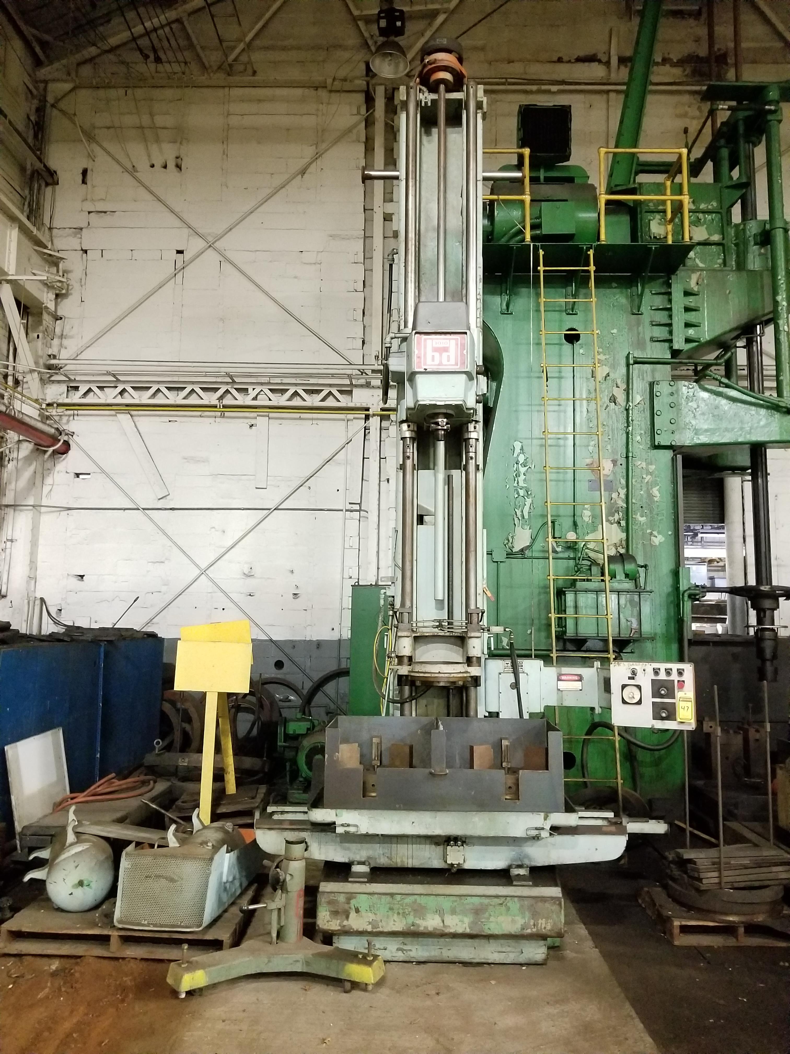 BARNES DRILL 3010 VERTICAL HYDRAULIC HONING MACHINE, SN NP-10776, JOG ...