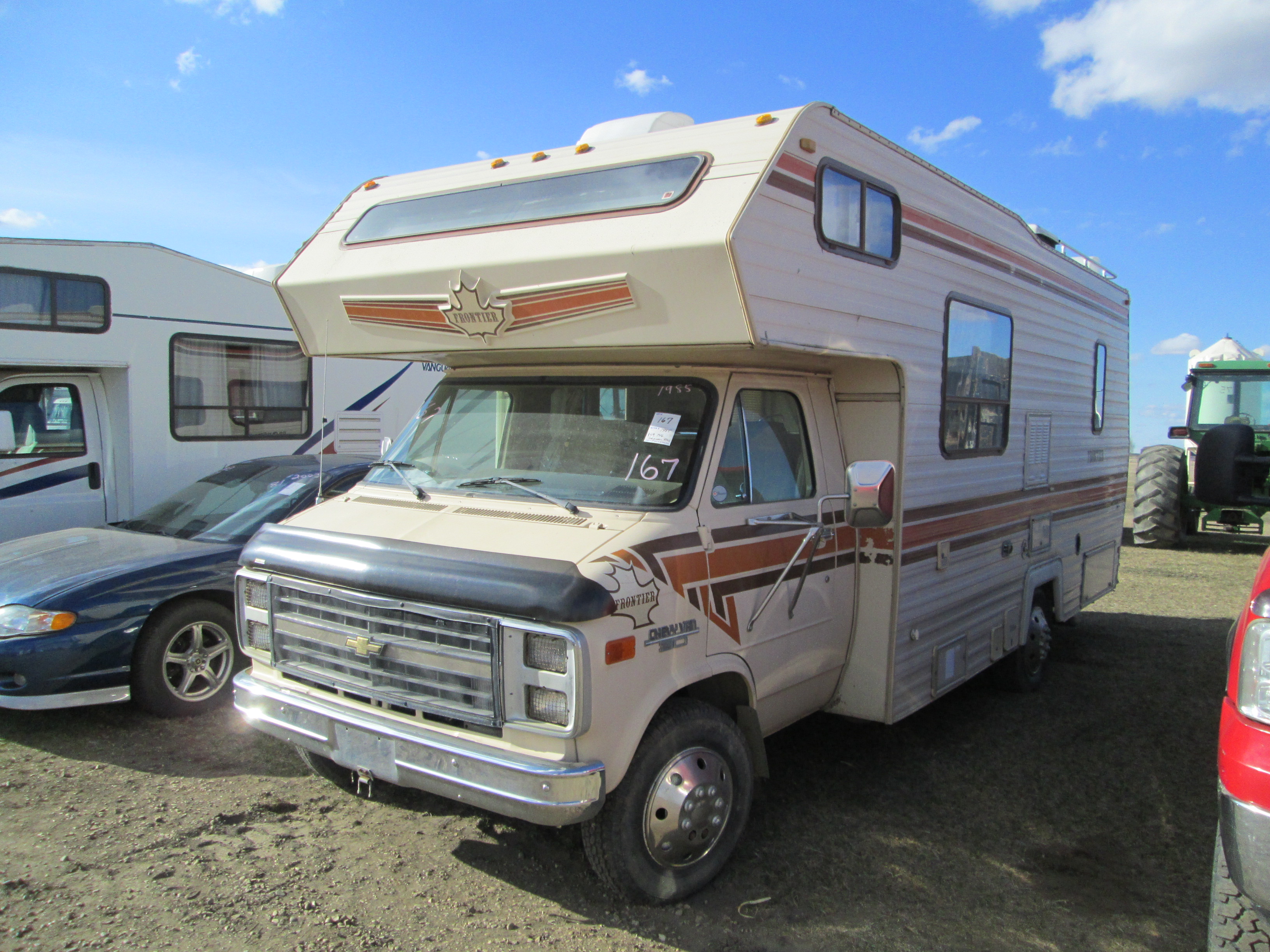 23' 1985 FRONTIER CLASS C MOTORHOME, FULLY SELF CONTAINED, ROOF AIR ...