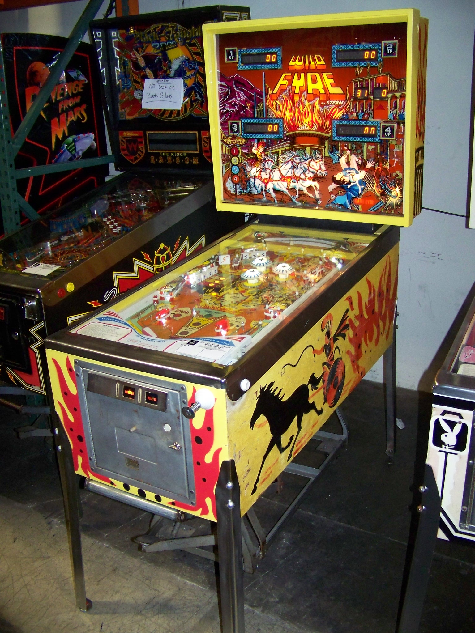 WILD FYRE PINBALL MACHINE CLASSIC STERN; Item is in used condition ...