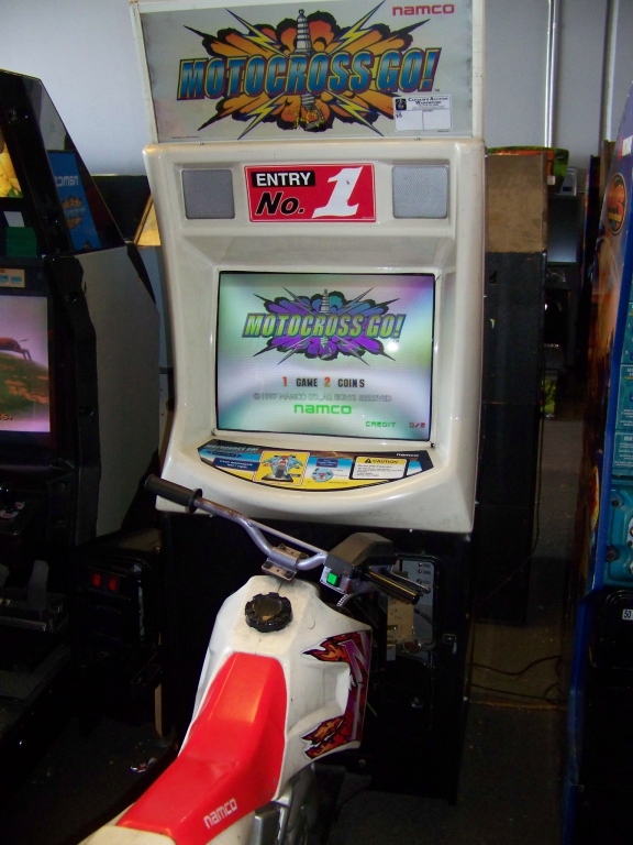 MOTOCROSS GO! RACING ARCADE GAME NAMCO; Item is in used condition ...