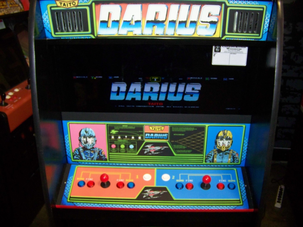 DARIUS CLASSIC ARCADE GAME UPRIGHT TWO PLAYER; Item is in used ...