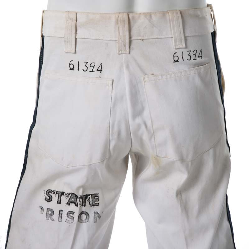 BURT REYNOLDS THE LONGEST YARD PRISON PANTS A pair of prison uniform ...