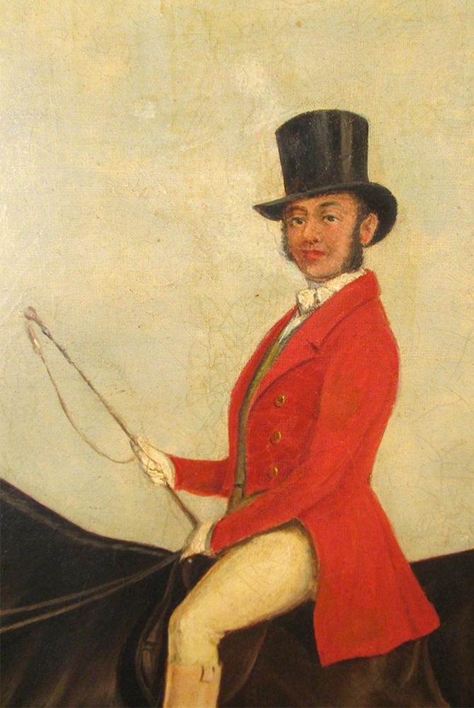 James Loder of Bath (British, 1784-1860) Portrait of a huntsman on a ...