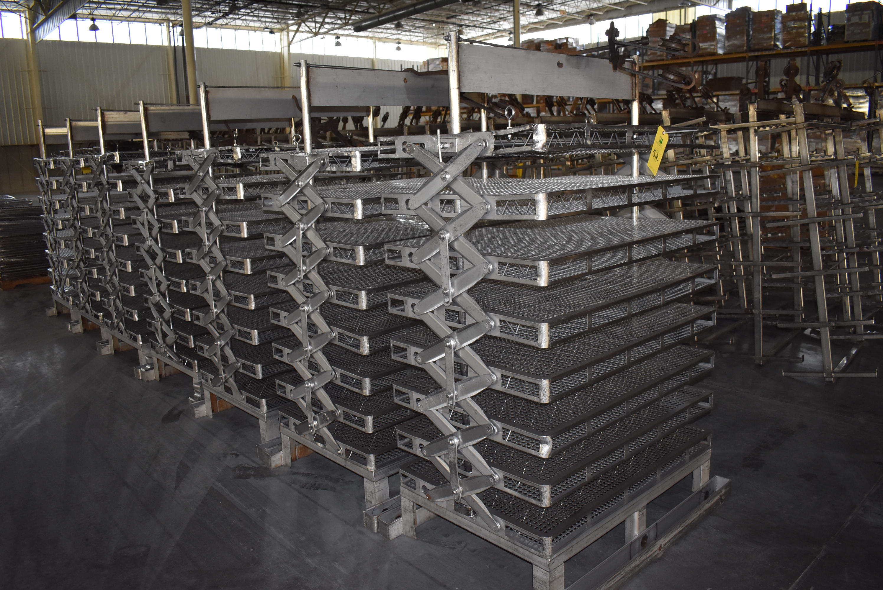 Qty. (7) Stainless Steel Compression Ham Racks, 48 in. x 30 in. x 72 in ...