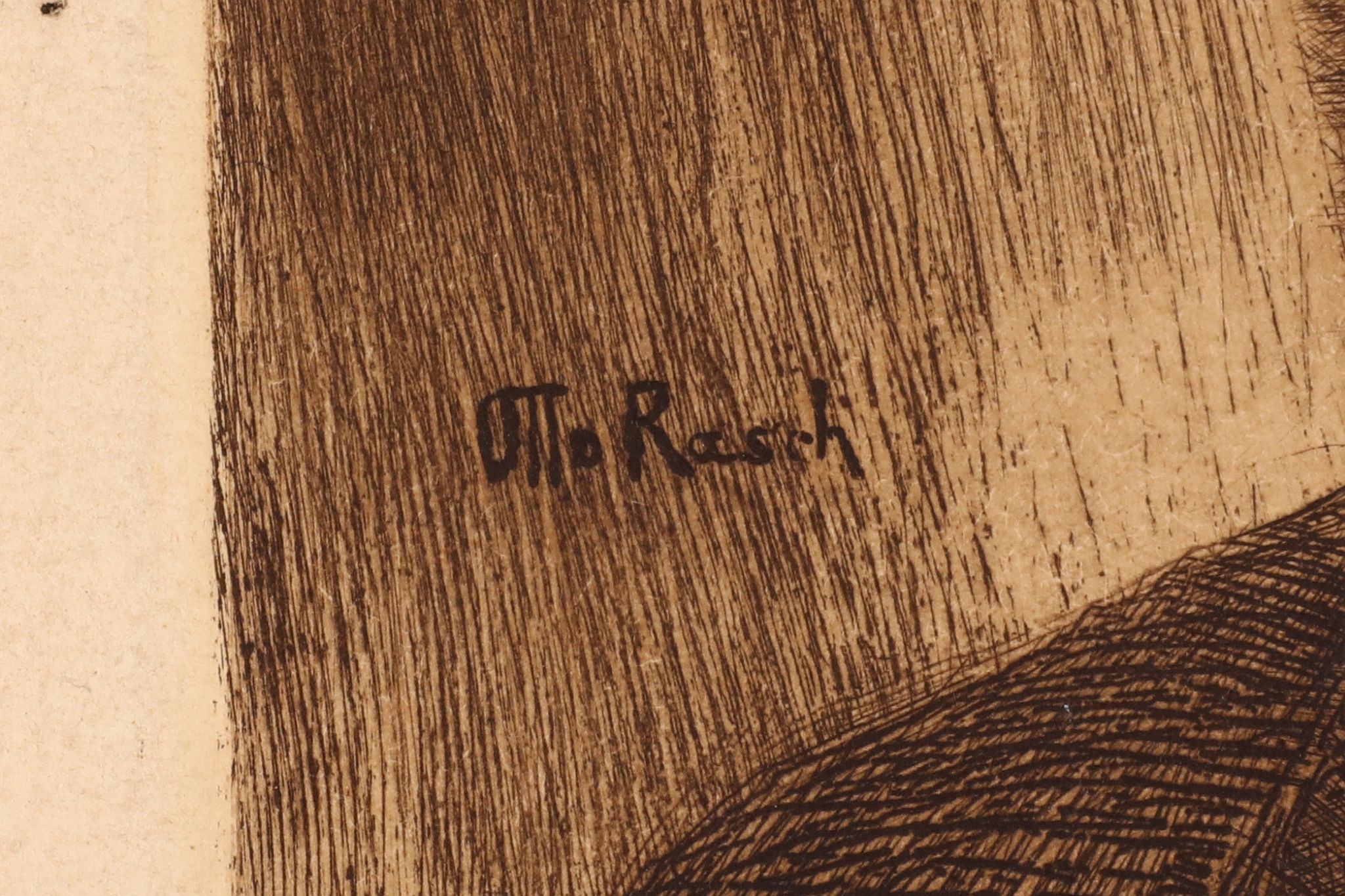 Otto Rasch 1862-1952. 'Portrait of a Woman'. fine drypoint with ...