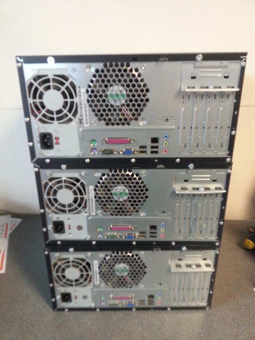 3X HP DX2300 MicroTower Computer - Intel Dual Core @ 1.8Ghz - 2GB Ram ...