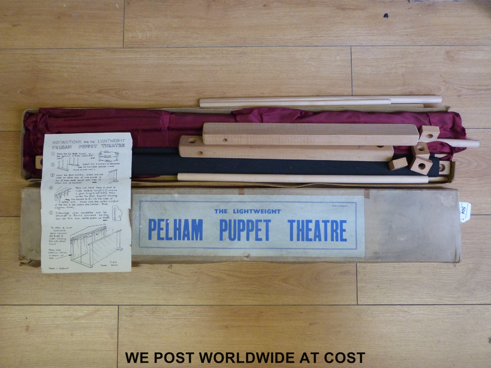 The Lightweight Pelham Puppet Theatre, in original box