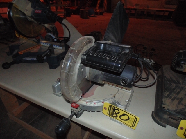 TASK FORCE 251938 COMPOUND MITER SAW WITH 10 INCH BLADE, LASER GUIDE ...