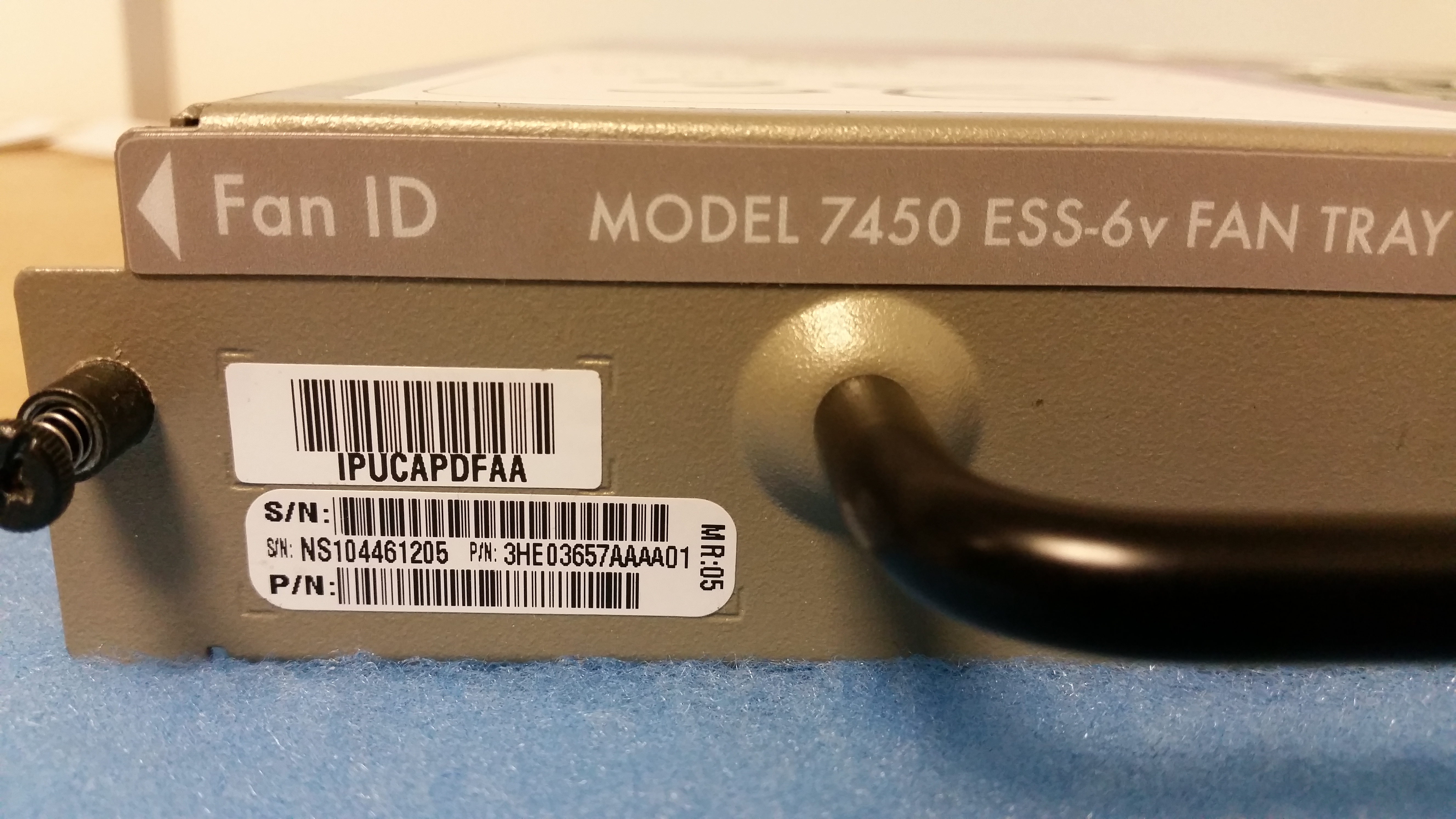 Make: Alcatel-Lucent Model: Alcatel 7450 ESS-6v Fan TrayAppraisal ...