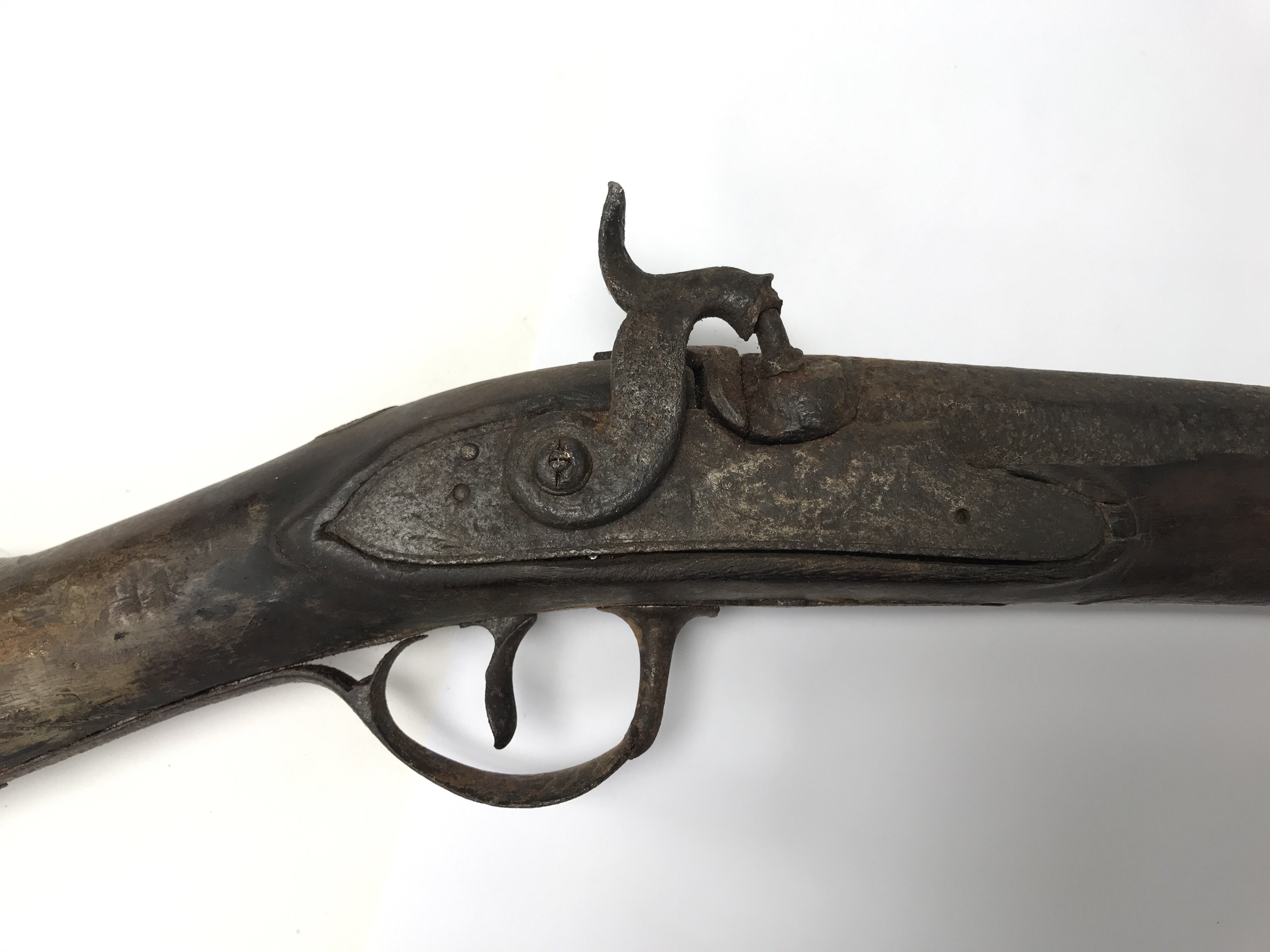 An early 1800 percussion, muzzle load, sporting rifle.