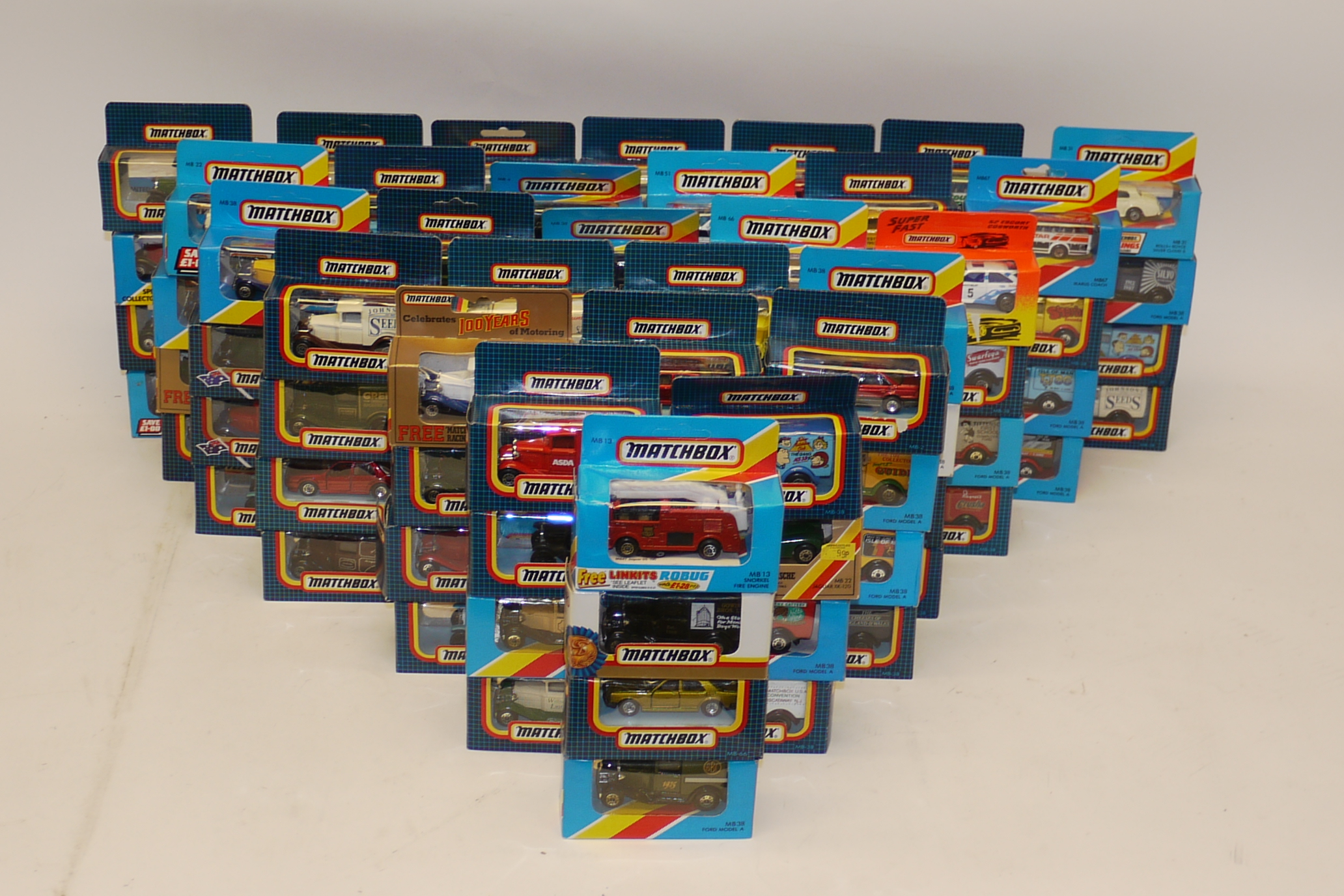 1980s Matchbox Vehicles, All in original mostly blue, or gold (limited ...