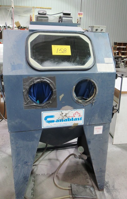 1999 CANABLAST MODEL E.CAB.3.DB.13 SANDBLASTING CABINET, 1/60/120 VOLTS ...