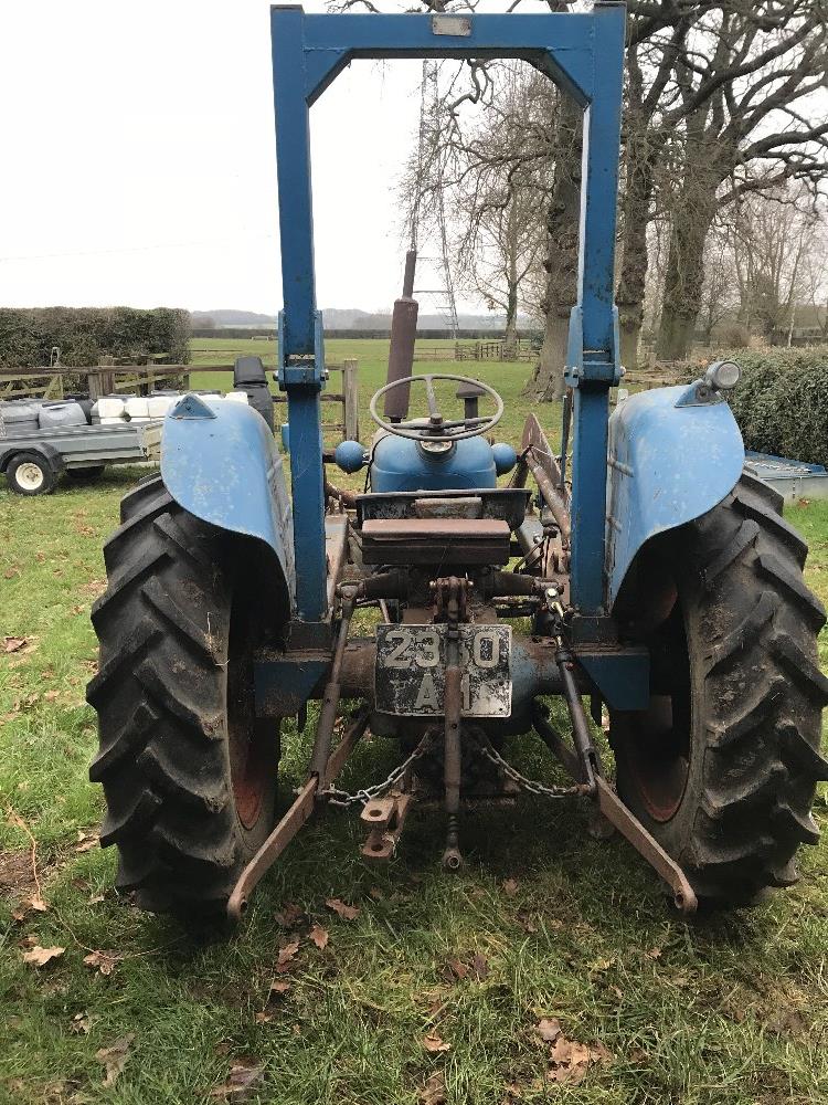 Fordson Dexta with fore end loader, 2360 AH, Roll bar, PTO, Rear Tyres ...