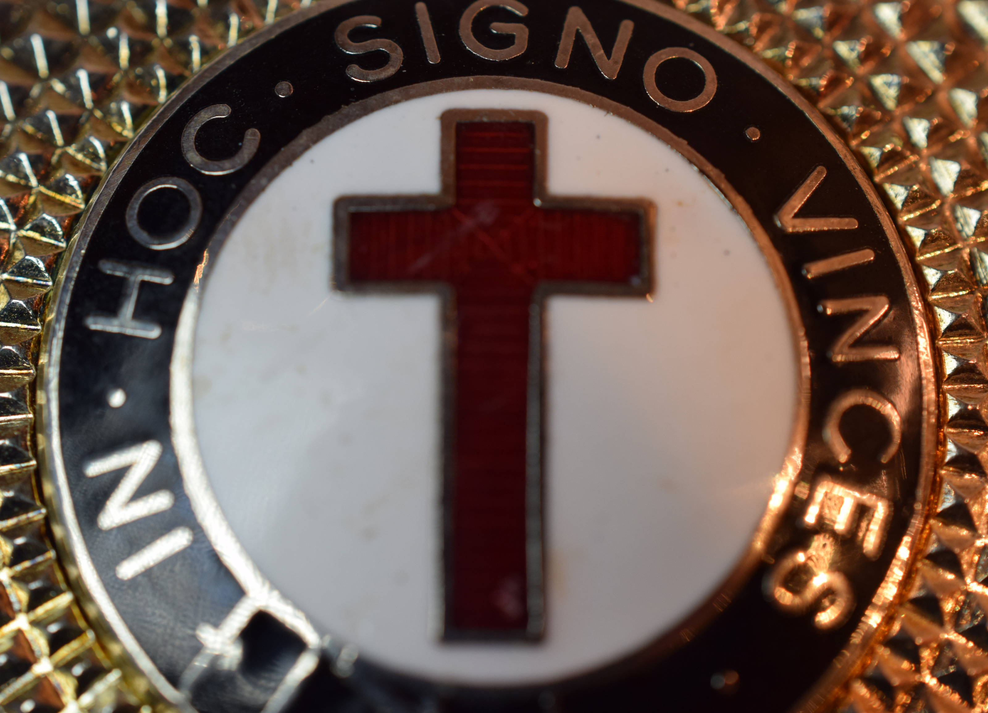 Knights Templar Star Medal Seven sided Knights Templar Star medal with ...