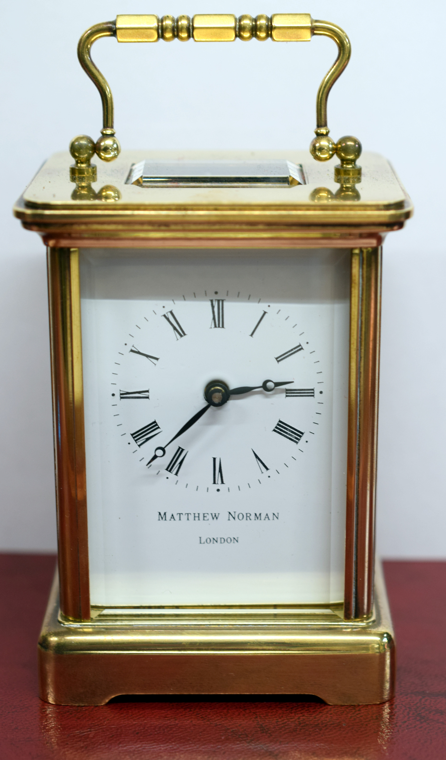 Matthew Norman of London Brass Carriage Clock In Book Style Box Matthew ...