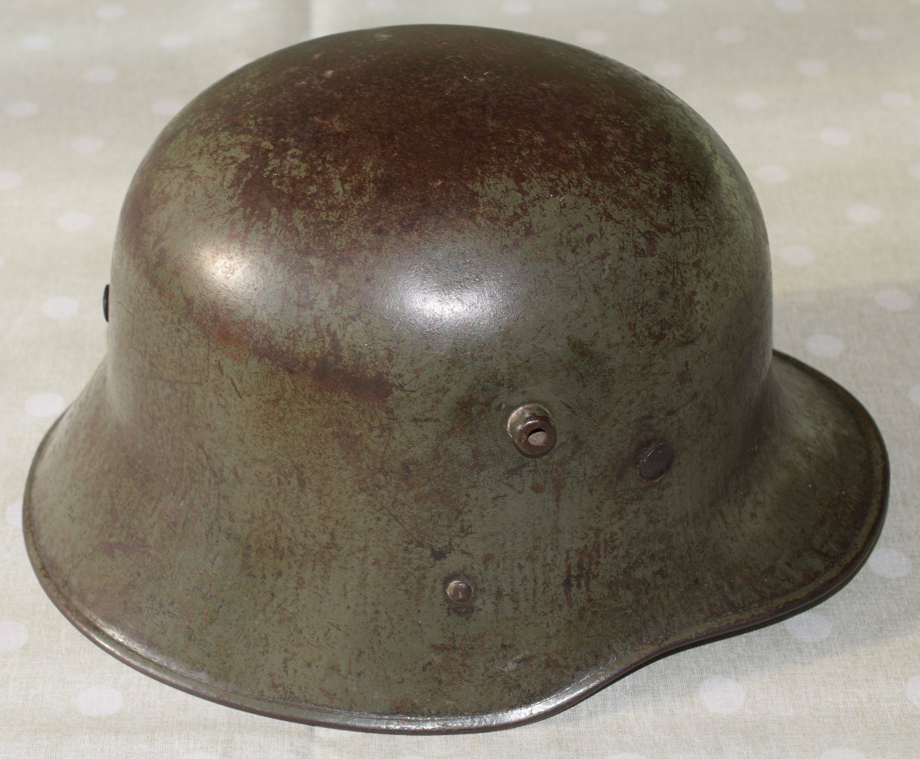 WW1 Re-Issue To WW2 German Helmet With Single Side Eagle and Swastika ...