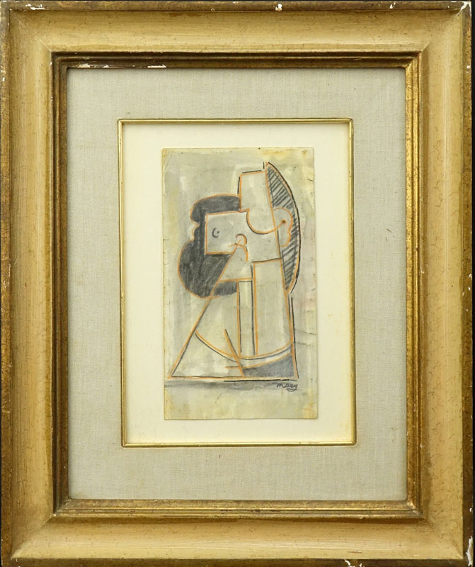 Attributed to: Max Herman Maxy, Romanian (1895 - 1971) Mixed media on ...