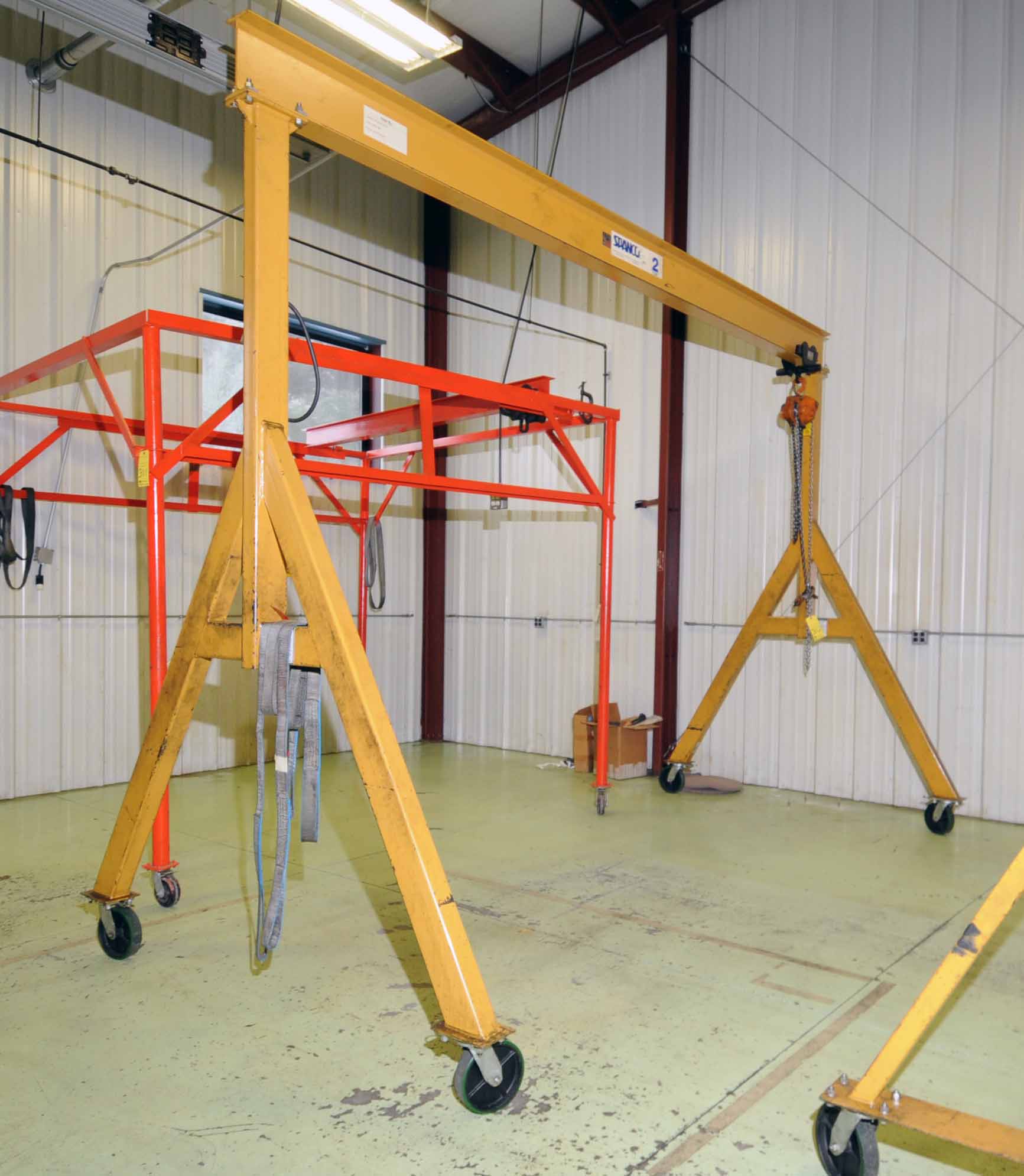 { Choice of lots: 312, 313 } } } ROLLING GANTRY CRANE SYSTEM, SPANCO 2 ...