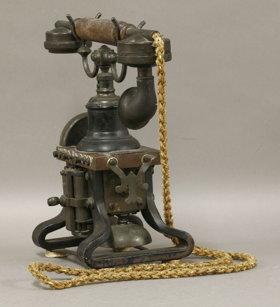 An Ericsson 'Skeleton' telephone,designed by Lars Magnus Ericsson in ...