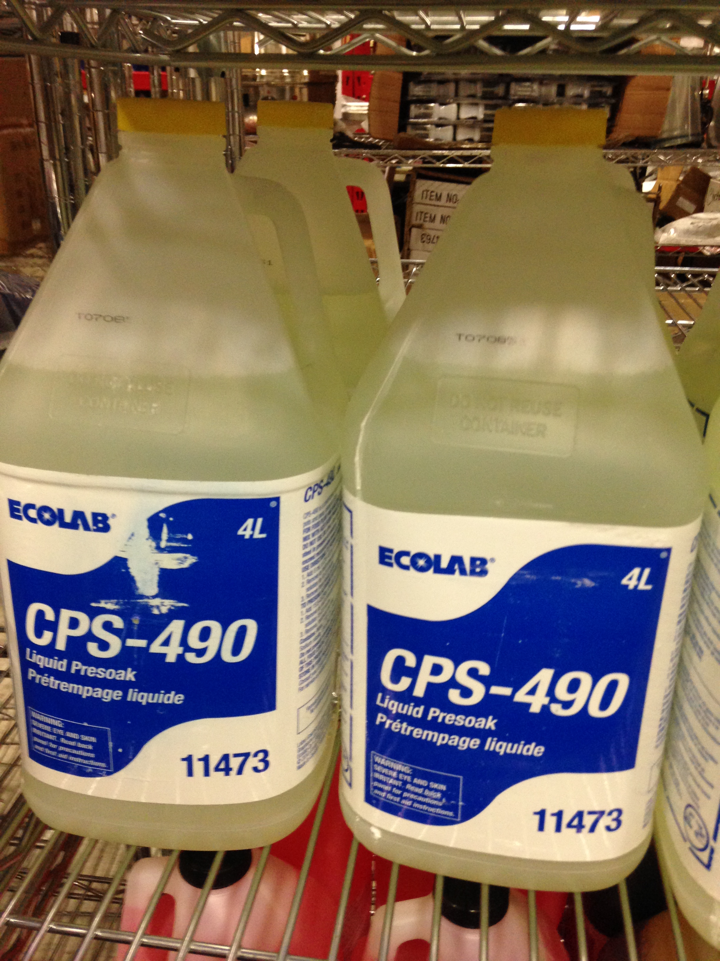 Ecolab CPS-490 Liquid Presoak - 4L x 4