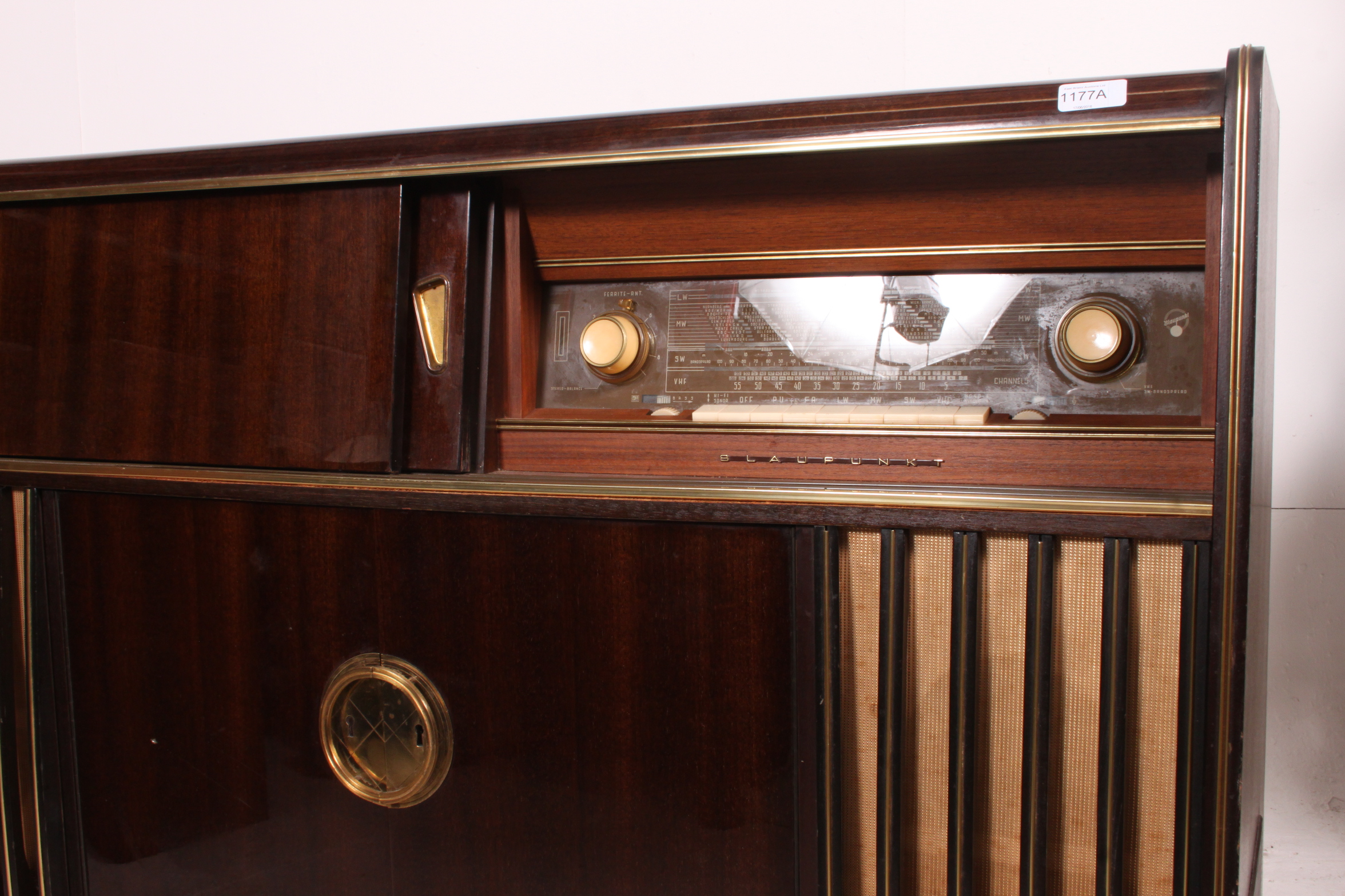 A retro 1950's / 1960's Blaupunkt Barcelona radiogram. Having a four ...