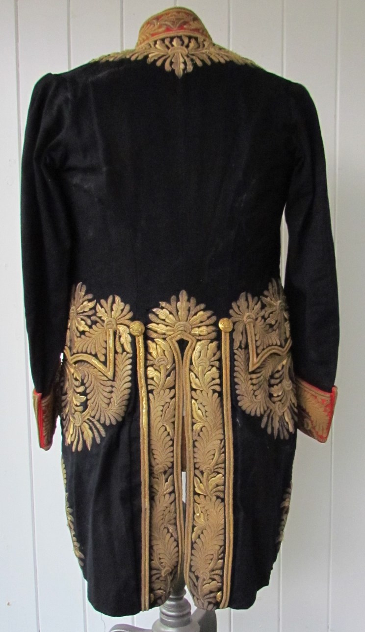 A 19th Century British Royal Household full dress uniform. The black ...