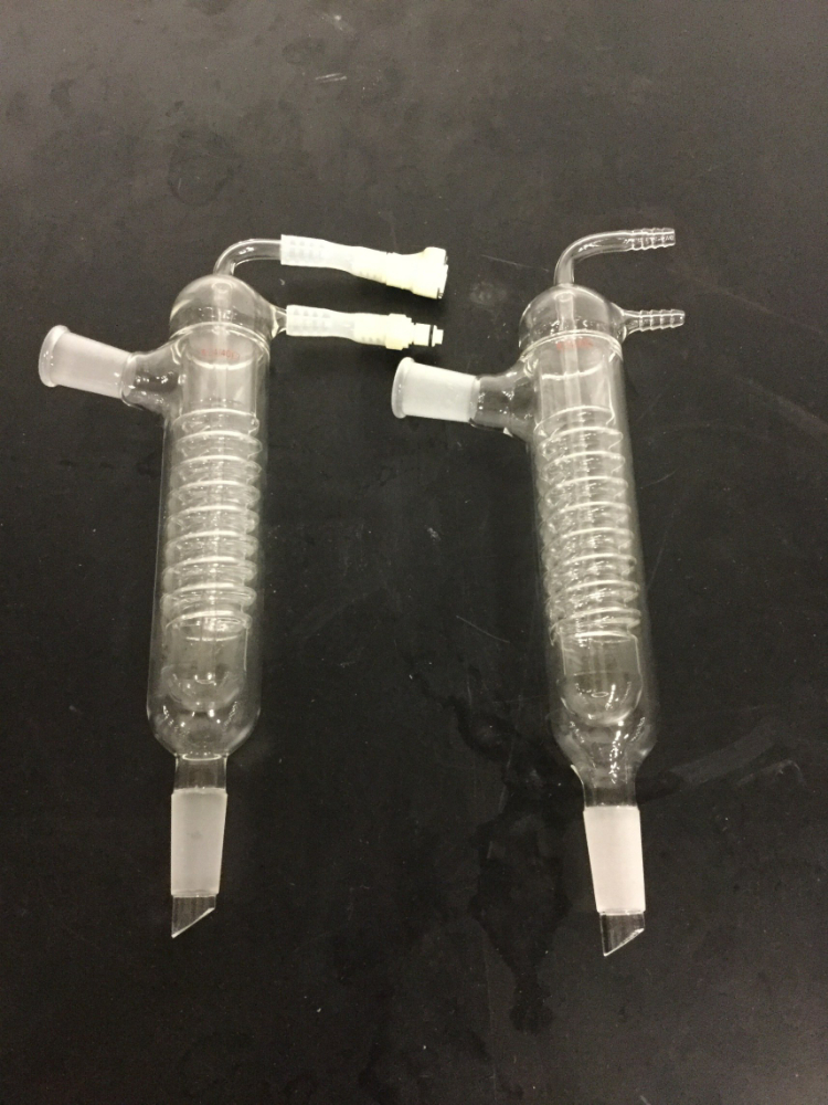 Lot of (2) Glass Condensers, Lot of (2) Glass Condensers, Est Dims ...