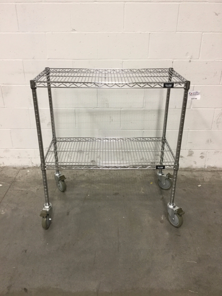 3' ULINE Portable Stainless Steel Rack, (1) 3' Portable Stainless Steel ...