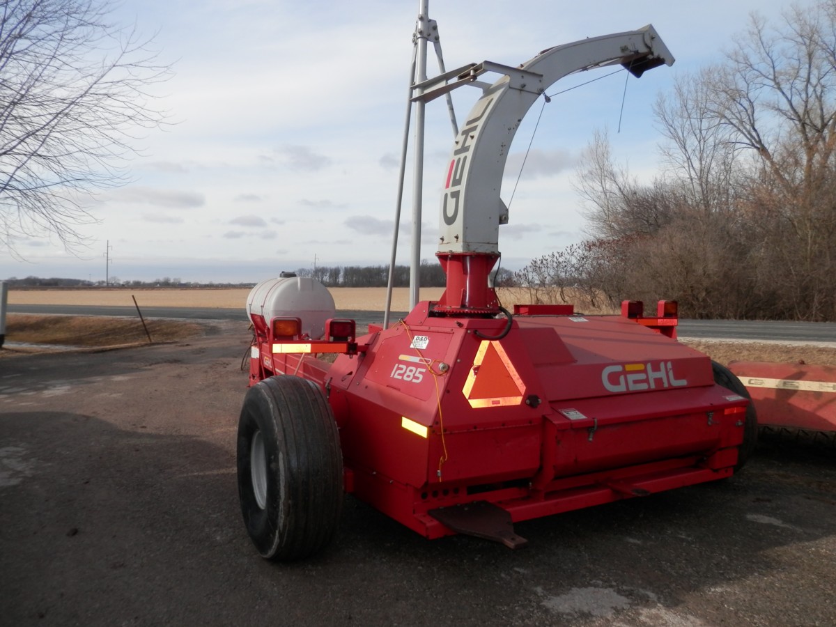 Gehl 1285 Forage Chopper, purchased new, Metal Stop, big & small 1000 ...