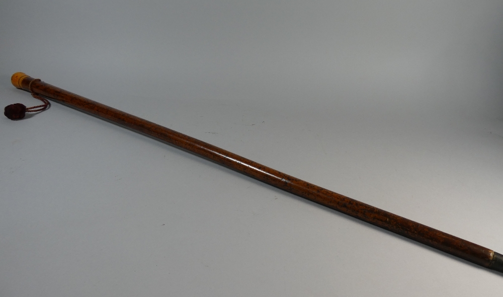 An Early 18th Century Walking Cane with Faceted and Turned Ivory Handle ...