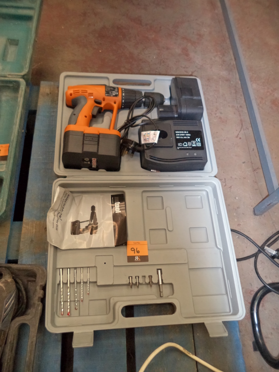 Nutool 30V cordless hammer drill system comprising drill, 2 off ...