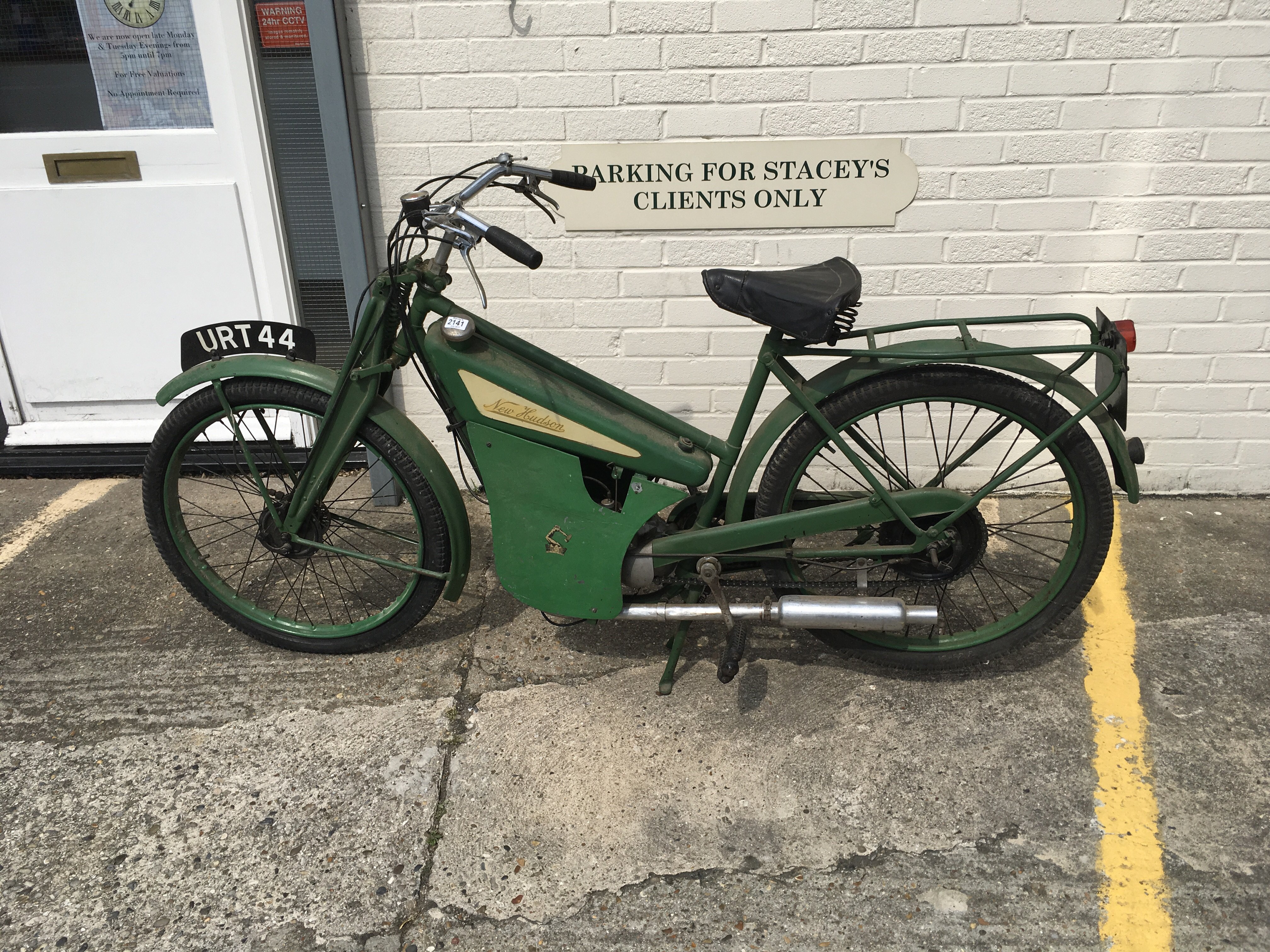 A 1956 New Hudson Autocycle Motorcycle sold for restoration last on the ...