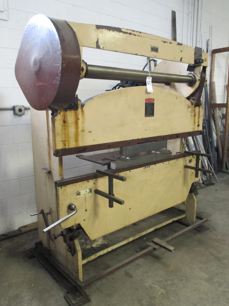 DREIS KRUMP MFG CO. CHICAGO STEEL PRESS BRAKE; SIZE 335; S/N L1067; 6 ...
