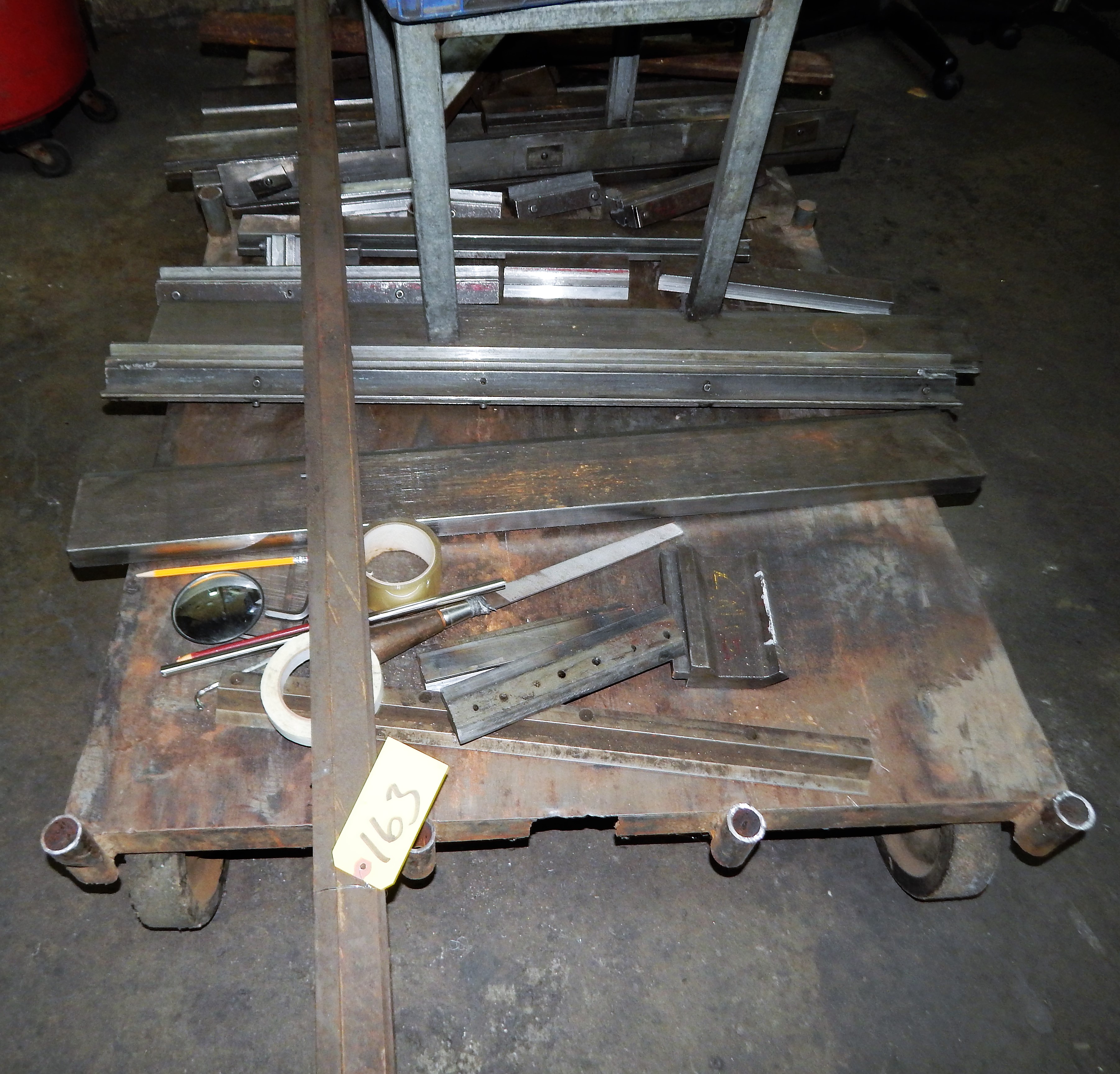 CART WITH ASSORTED PRESS BRAKE DIES