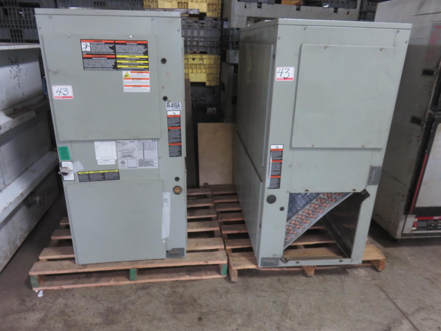 UNITS- 2013 TRANE ODYSSEY MODEL TWE090D100AA 7-1/2 TON SPLIT SYSTEM ...