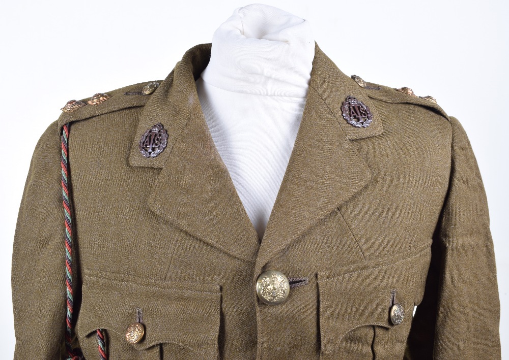 WW2 ATS Uniform Grouping, consisting of four pocket officers service ...