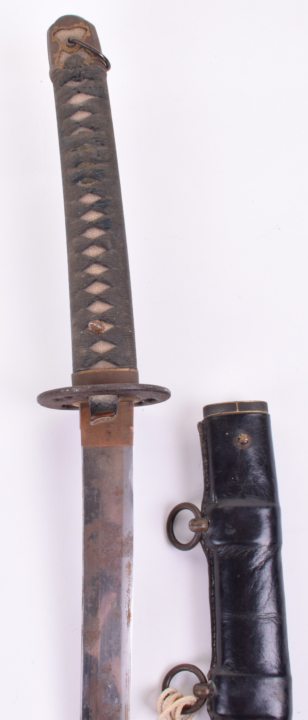 WW2 Japanese Naval Officers Sword, untouched example with green cloth ...