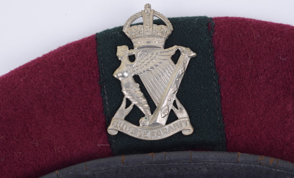 WW2 Royal Ulster Rifles Airborne Beret, very good example of a WW2 ...