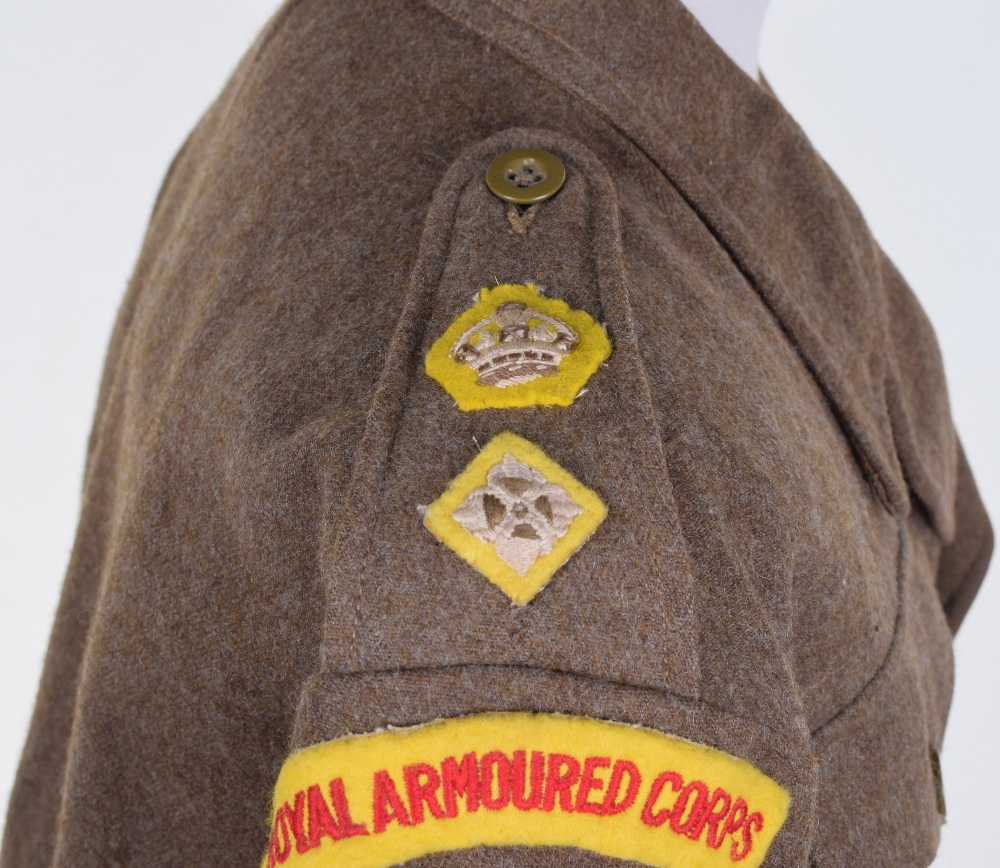 WW2 Royal Armoured Corps Officers Battle Dress, fine example of an ...