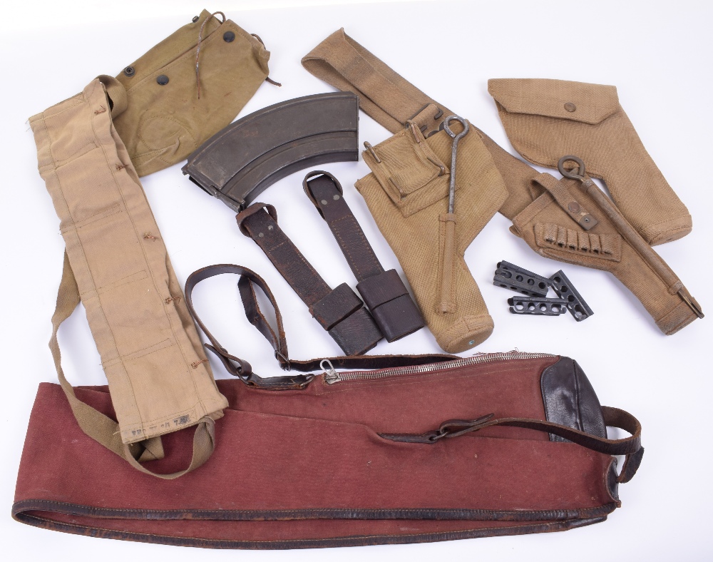 WW2 British Tank Commanders Webbing Holster, being an open top example ...