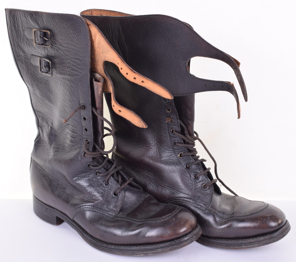 Pair of WW2 British Dispatch Riders Style Boots, being dated 1940 and ...