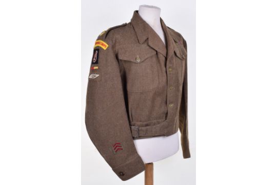 WW2 Royal Armoured Corps Officers Battle Dress, fine example of an ...