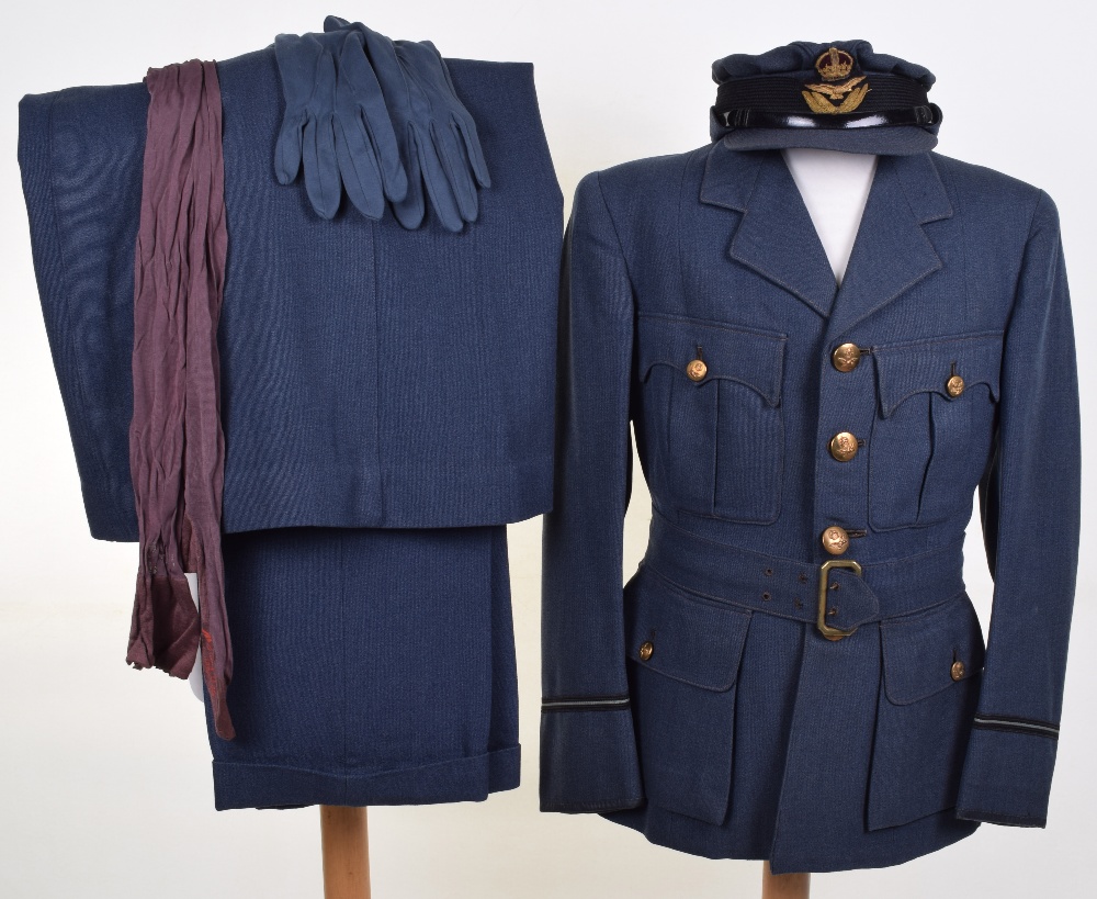 WW2 WAAF Officers Full Uniform, fine example consisting of four pocket ...