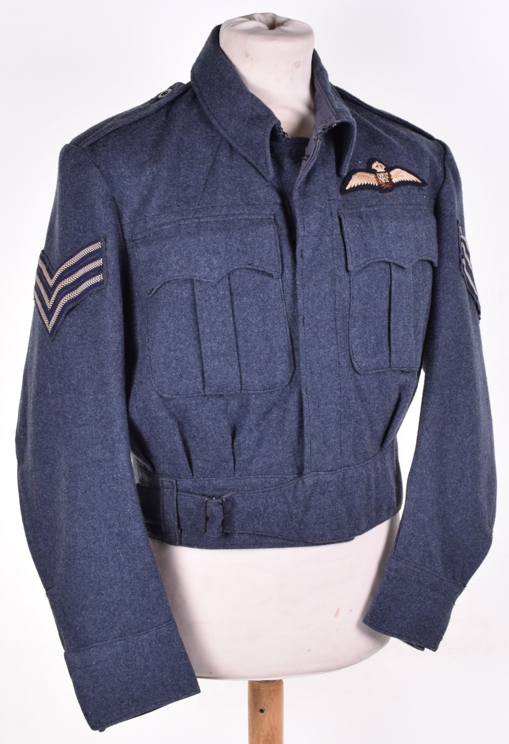 Royal Air Force Sergeant Pilots Battle Dress Uniform Set, consisting of ...