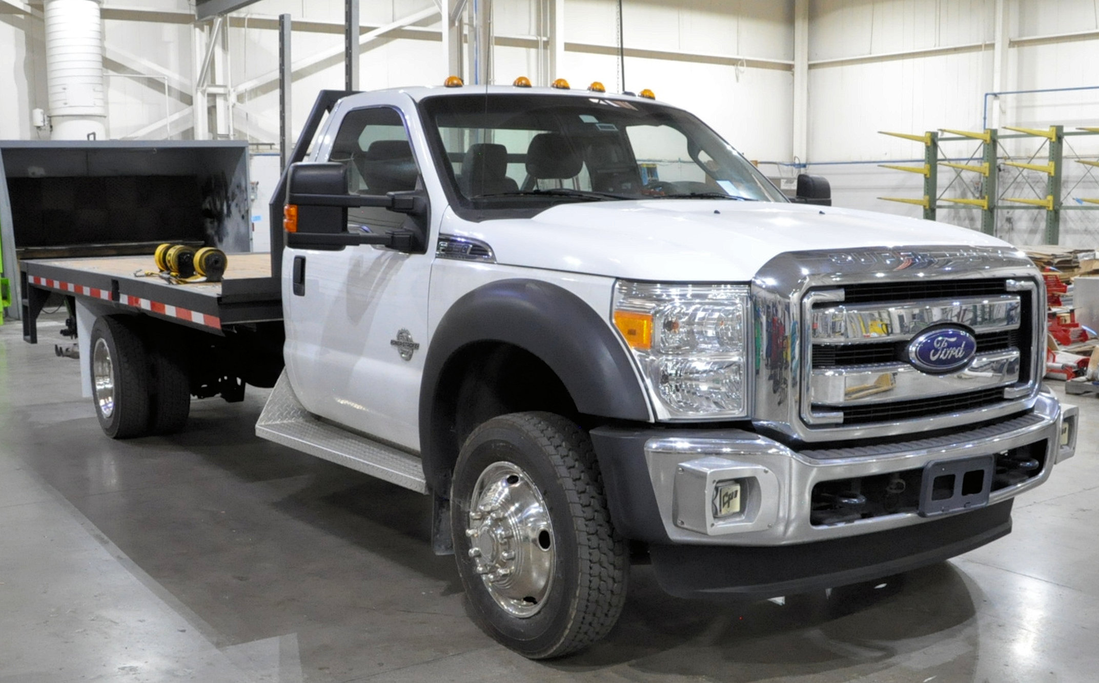 2015 Ford F550 XLT Super Duty Single Axle Dually Wheeled Flat Bed ...
