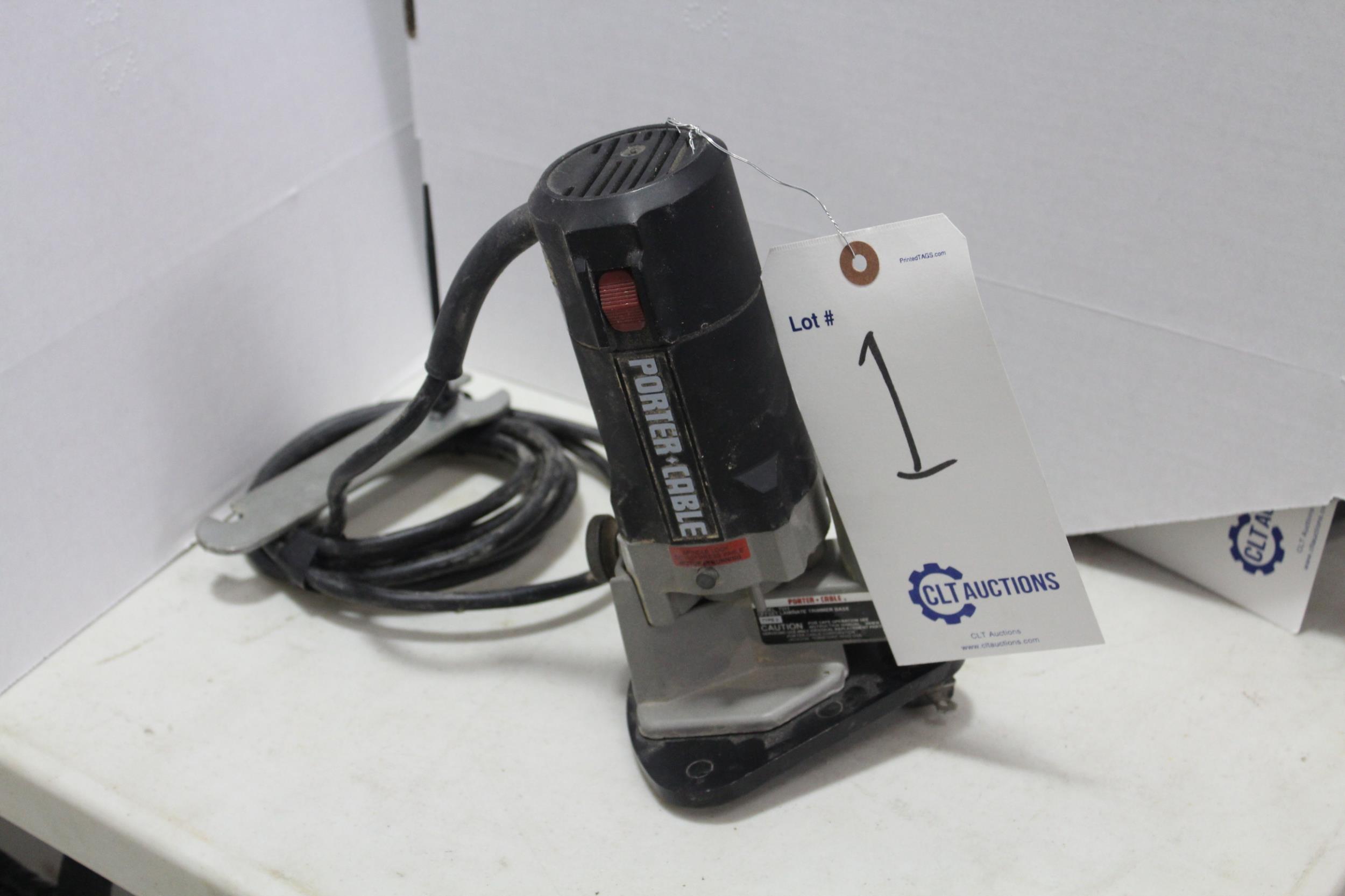 Porter Cable 7301 HD power unit w/ 7311 Offset Trimmer Base