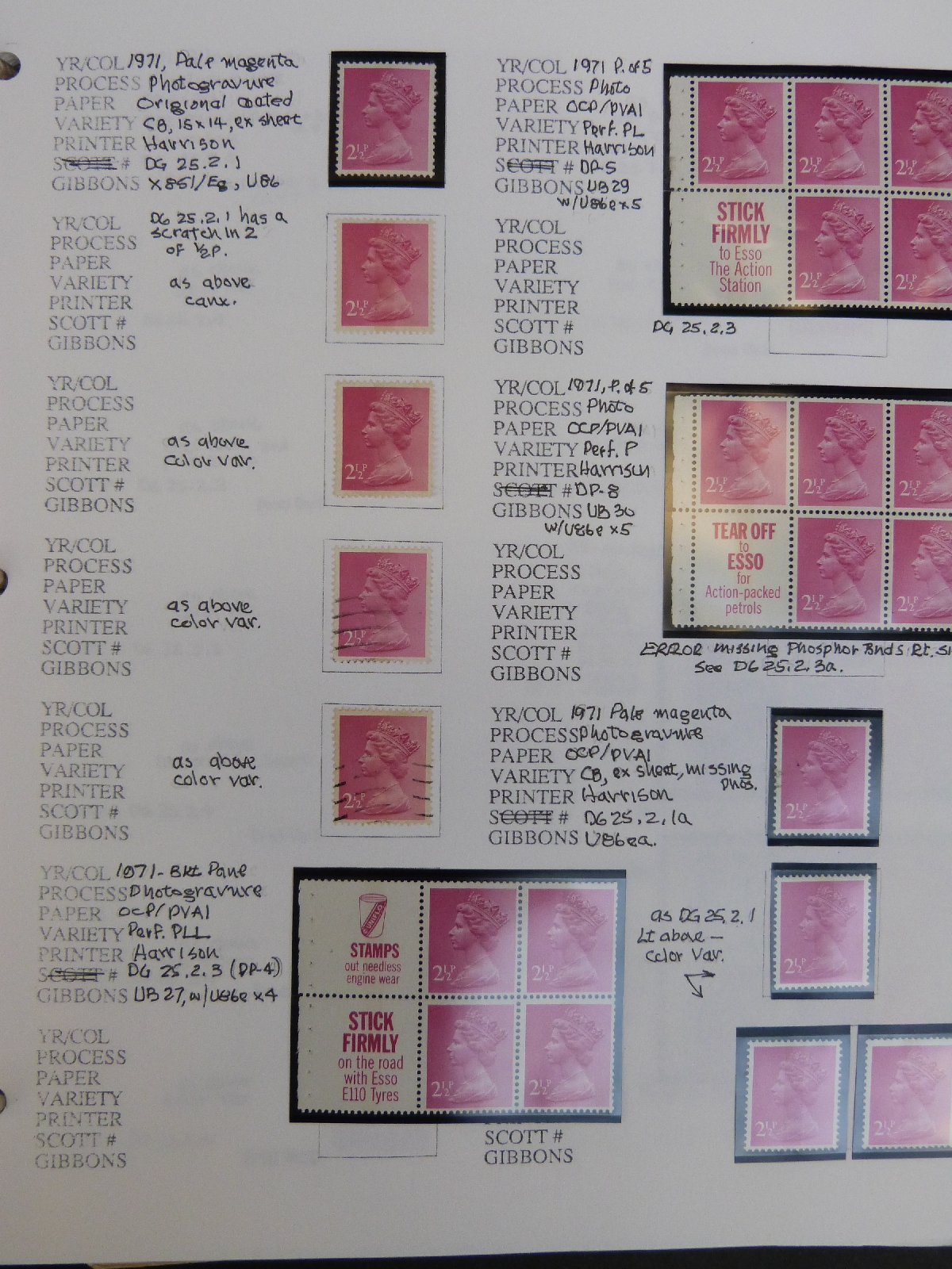 An extensive collection of Machin stamps in four albums
