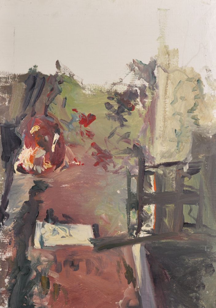 Howard Morgan (1949- ) British. A Garden Scene (Morgan's Home SW4), Oil ...